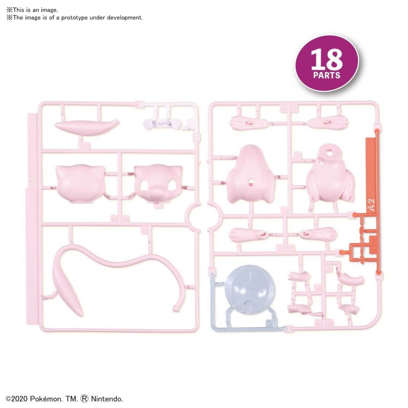 Pokepla Quick!! K02 Mew Pokemon Plastic Model Kit