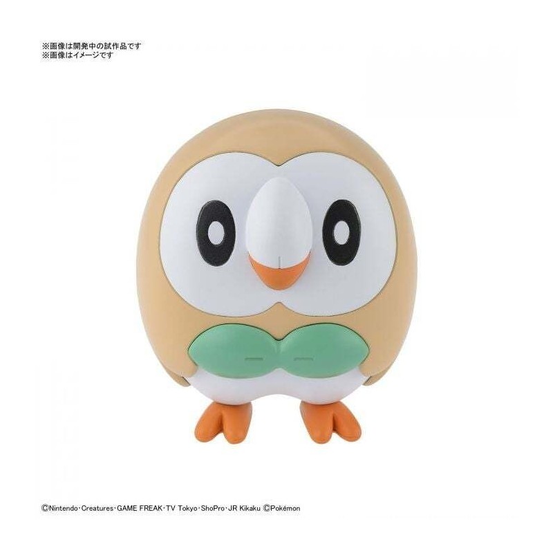 Pokepla Quick!! K10 Rowlet Pokemon Plastic Model Kit