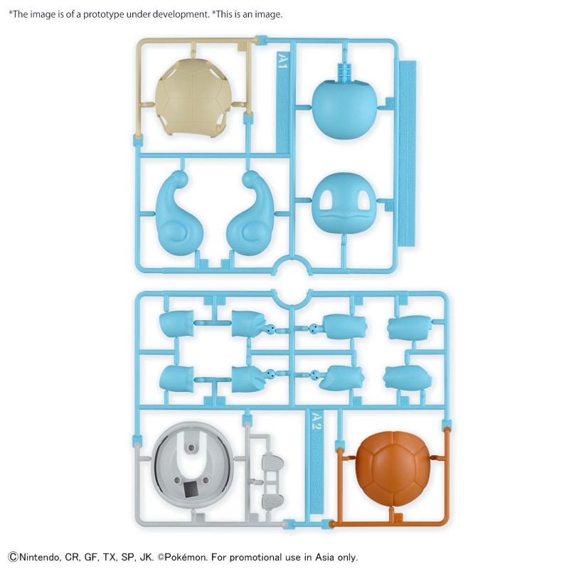 Pokepla Quick!! K17 Squirtle Pokemon Model Kit