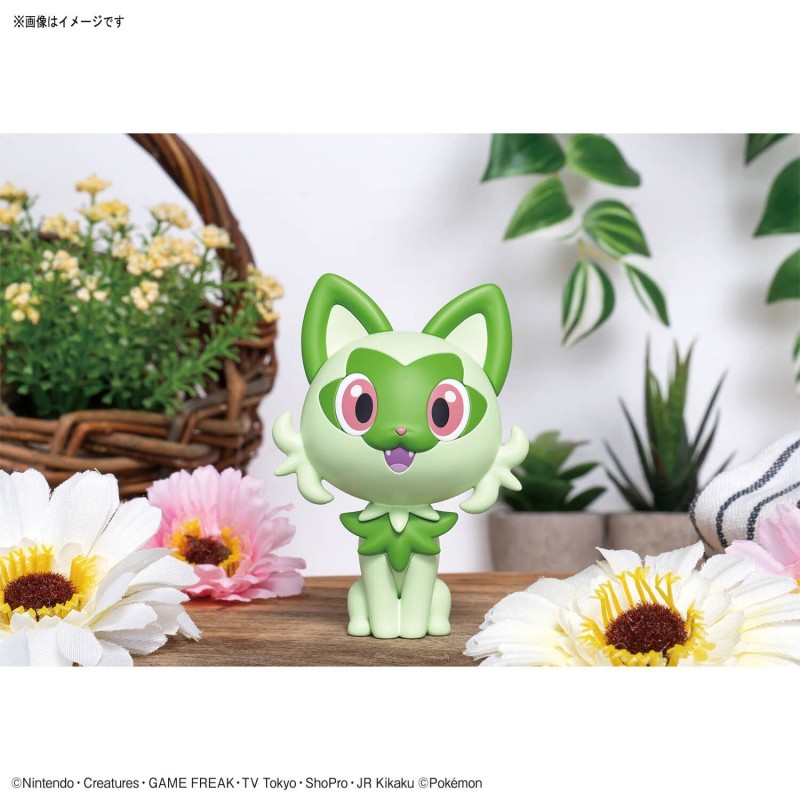 Pokepla Quick!! K18 Sprigatito Pokemon Plastic Model Kit